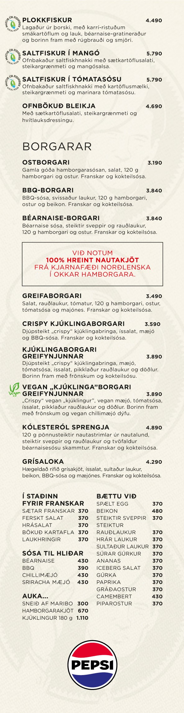 Matseðill Greifans | Greifinn