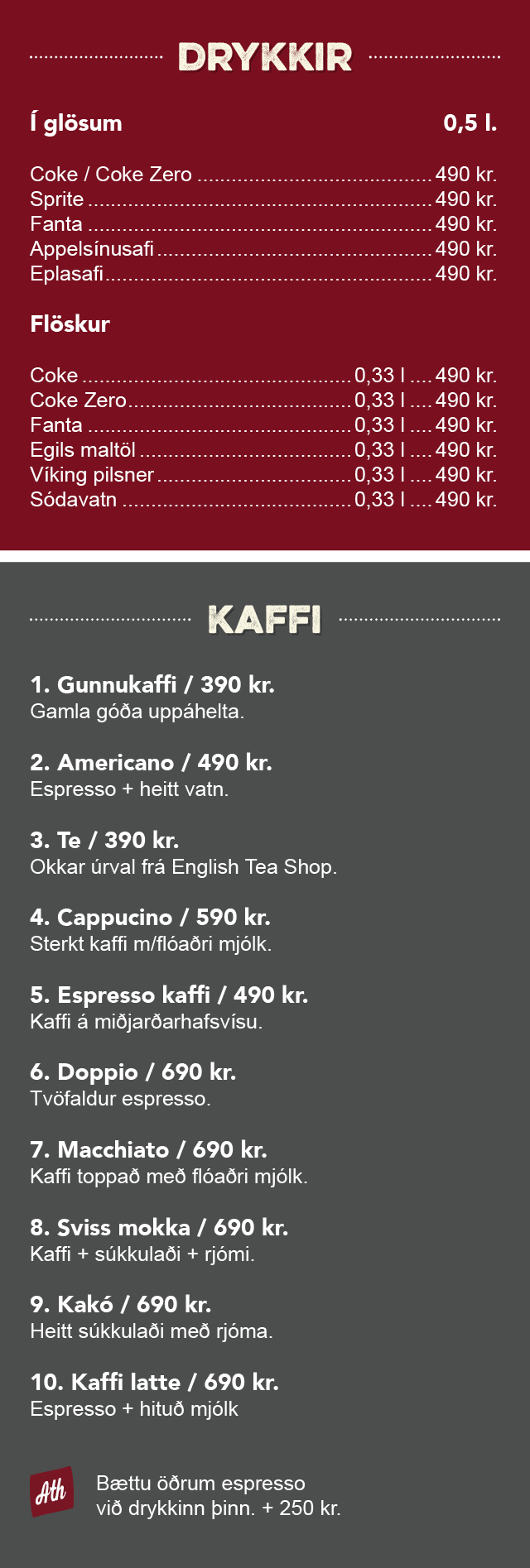 Matseðill Greifans | Greifinn