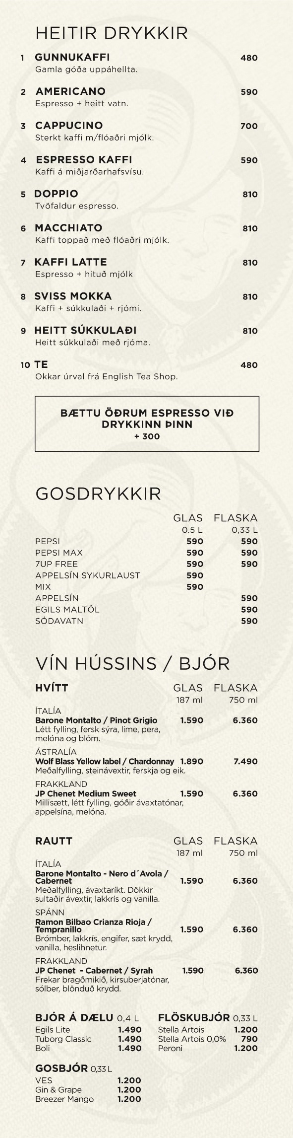 Matseðill Greifans | Greifinn