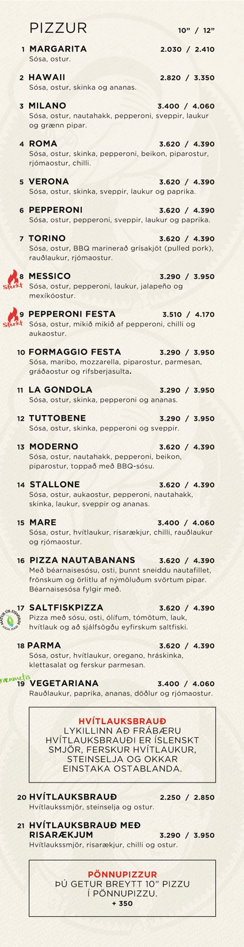 Matseðill Greifans | Greifinn